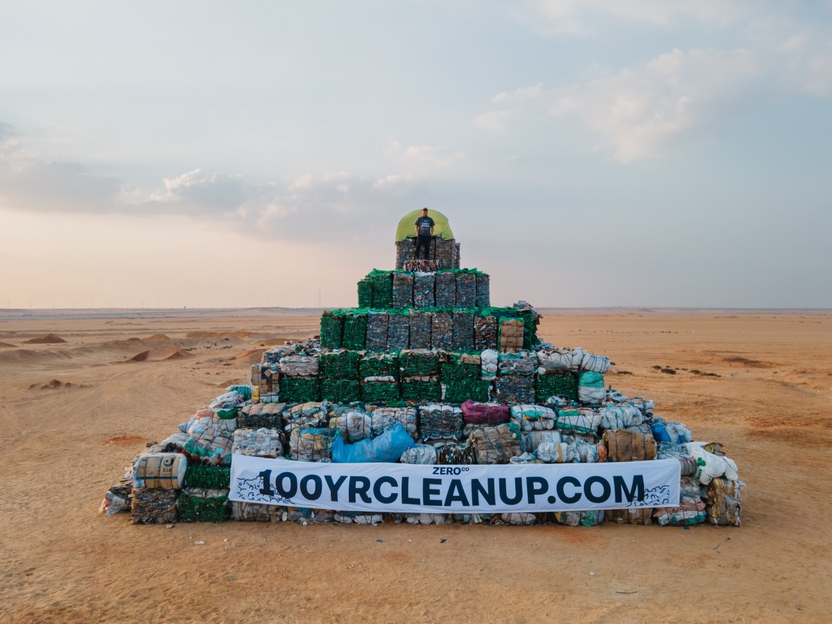 World’s largest plastic waste pyramid unveiled in Egypt