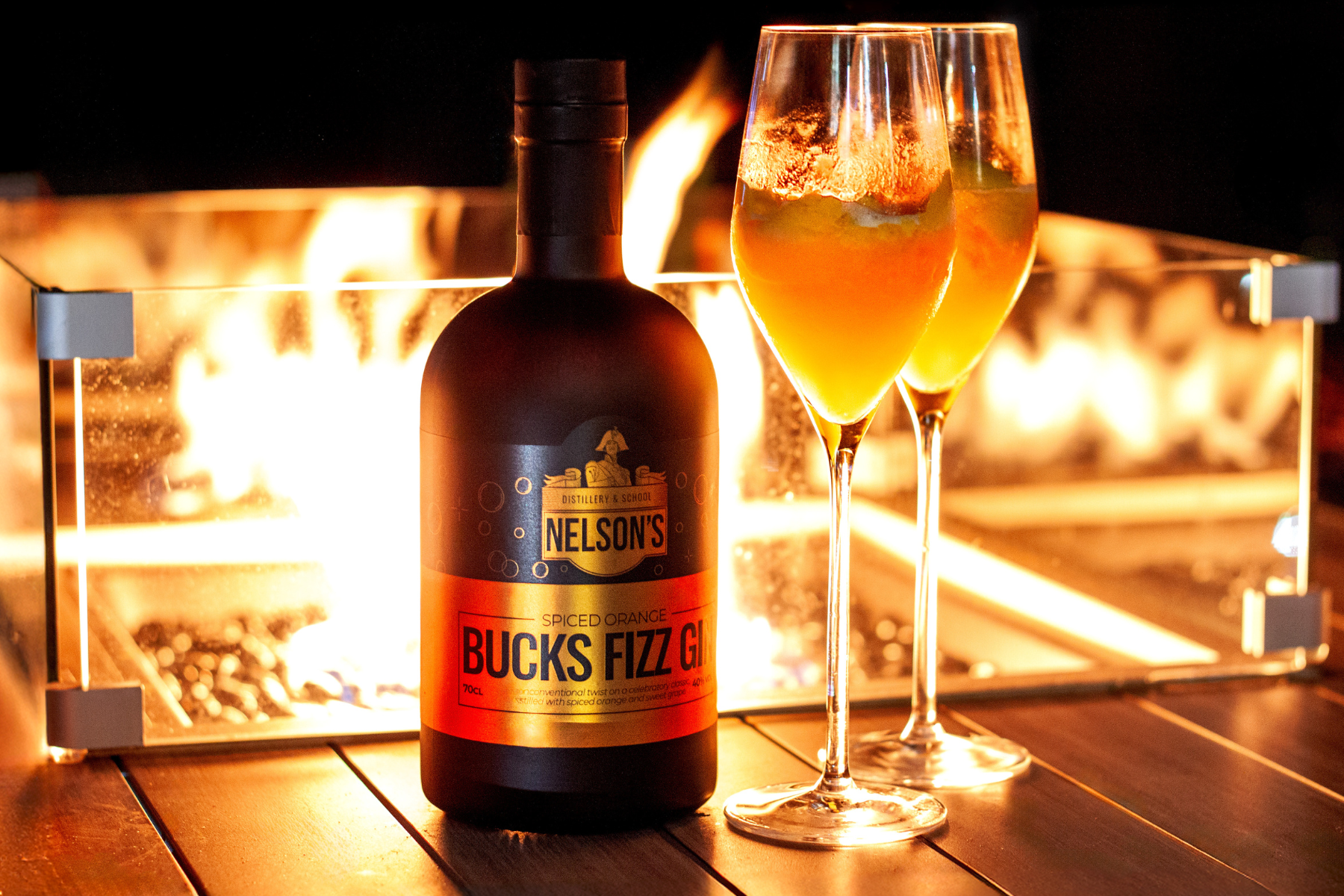 Nelson’s Bucks Fizz Gin (fire)